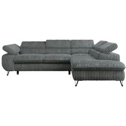 Ecksofa mit Schlaffunktion Peter grau Ma&szlig;e (cm): B: 273 H: 76 Sofas > Sofas nach Material > Stoffsofas &raquo; Sofa DE