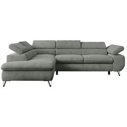 Ecksofa mit Schlaffunktion Peter grau Ma&szlig;e (cm): B: 273 H: 76 Sofas > Sofas nach Material > Stoffsofas &raquo; Sofa DE