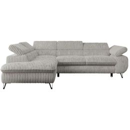 Ecksofa mit Schlaffunktion Peter grau Ma&szlig;e (cm): B: 273 H: 76 Sofas > Sofas nach Material > Stoffsofas &raquo; Sofa DE