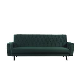 Schlafsofa Johanetta grün Maße (cm): B: 214 H: 83 T: 106.0 Sofas > Sofas nach Material > Stoffsofas » Sofa DE