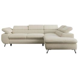 Ecksofa mit Schlaffunktion Peter beige Ma&szlig;e (cm): B: 273 H: 76 Sofas > Sofas nach Material > Stoffsofas &raquo; Sofa DE