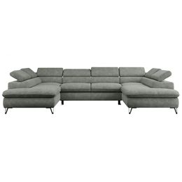 Wohnlandschaft Peter grau Ma&szlig;e (cm): B: 346 H: 76 Sofas > Sofas nach Material > Stoffsofas &raquo; Sofa DE