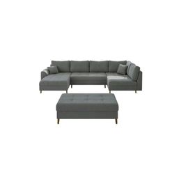 S-STYLE Wohnlandschaft mit Hocker Lars beige Ma&szlig;e (cm): B: 310 H: 81 Sofas > Sofas nach Material > Stoffsofas &raquo; Sofa DE
