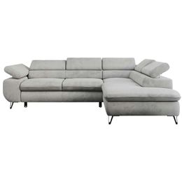 Ecksofa mit Schlaffunktion Peter grau Ma&szlig;e (cm): B: 273 H: 76 Sofas > Sofas nach Material > Stoffsofas &raquo; Sofa DE