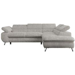 Ecksofa mit Schlaffunktion Peter grau Ma&szlig;e (cm): B: 273 H: 76 Sofas > Sofas nach Material > Stoffsofas &raquo; Sofa DE