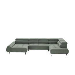 switch Wohnlandschaft Mavel grün Maße (cm): B: 367 H: 93 T: 208.0 Sofas > Sofas nach Material > Stoffsofas » Sofa DE