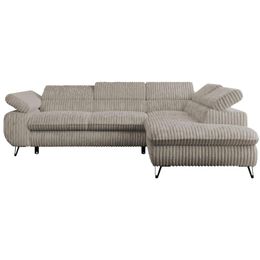 Ecksofa mit Schlaffunktion Peter grau Ma&szlig;e (cm): B: 273 H: 76 Sofas > Sofas nach Material > Stoffsofas &raquo; Sofa DE