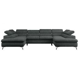 Wohnlandschaft Peter grau Ma&szlig;e (cm): B: 346 H: 76 Sofas > Sofas nach Material > Stoffsofas &raquo; Sofa DE