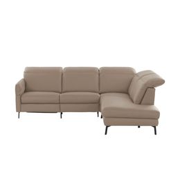 Ecksofa Monja creme Ma&szlig;e (cm): B: 279 H: 105 T: 220.0 Sofas > Sofas nach Material > Ledersofas &raquo; Sofa DE