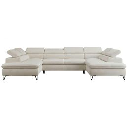 Wohnlandschaft Peter creme Ma&szlig;e (cm): B: 346 H: 76 Sofas > Sofas nach Material > Stoffsofas &raquo; Sofa DE