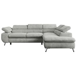 Ecksofa mit Schlaffunktion Peter grau Ma&szlig;e (cm): B: 273 H: 76 Sofas > Sofas nach Material > Stoffsofas &raquo; Sofa DE