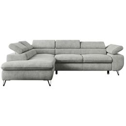 Ecksofa mit Schlaffunktion Peter grau Ma&szlig;e (cm): B: 273 H: 76 Sofas > Sofas nach Material > Stoffsofas &raquo; Sofa DE