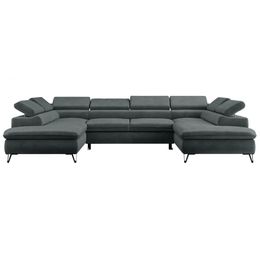 Wohnlandschaft Peter grau Ma&szlig;e (cm): B: 346 H: 76 Sofas > Sofas nach Material > Stoffsofas &raquo; Sofa DE