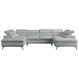 Wohnlandschaft Peter grau Ma&szlig;e (cm): B: 346 H: 76 Sofas > Sofas nach Material > Stoffsofas &raquo; Sofa DE