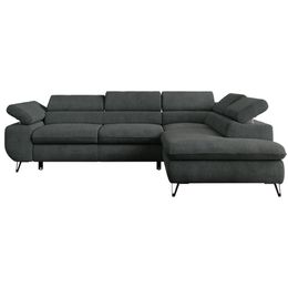 Ecksofa mit Schlaffunktion Peter grau Ma&szlig;e (cm): B: 273 H: 76 Sofas > Sofas nach Material > Stoffsofas &raquo; Sofa DE