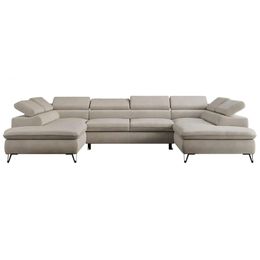 Wohnlandschaft Peter beige Ma&szlig;e (cm): B: 346 H: 76 Sofas > Sofas nach Material > Stoffsofas &raquo; Sofa DE