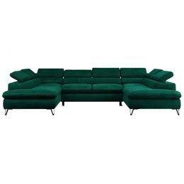 Wohnlandschaft Peter gr&uuml;n Ma&szlig;e (cm): B: 346 H: 76 Sofas > Sofas nach Material > Stoffsofas &raquo; Sofa DE