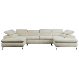 Wohnlandschaft Peter beige Ma&szlig;e (cm): B: 346 H: 76 Sofas > Sofas nach Material > Stoffsofas &raquo; Sofa DE