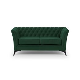 S-STYLE Chesterfield Einzelsofa Wilhelm gr&uuml;n Ma&szlig;e (cm): B: 175 H: 78 Sofas > Sofas nach Material > Stoffsofas &raquo; Sofa DE