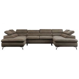 Wohnlandschaft Peter braun Ma&szlig;e (cm): B: 346 H: 76 Sofas > Sofas nach Material > Stoffsofas &raquo; Sofa DE