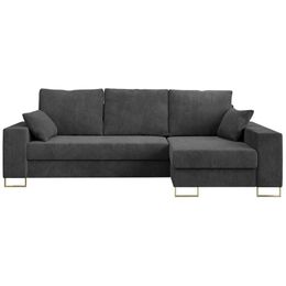Ecksofa mit Schlaffunktion Dorain grau Ma&szlig;e (cm): B: 242 H: 85 Sofas > Sofas nach Material > Stoffsofas &raquo; Sofa DE
