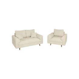 S-STYLE Polstergarnitur 2+1 Trygve beige Ma&szlig;e (cm): B: 150 H: 81 Sofas > Sofas nach Material > Stoffsofas &raquo; Sofa DE