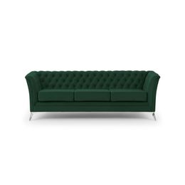 S-STYLE Chesterfield Einzelsofa Wilhelm gr&uuml;n Ma&szlig;e (cm): B: 237 H: 78 Sofas > Sofas nach Material > Stoffsofas &raquo; Sofa DE