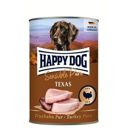 Happy Dog Sensible Pure Texas (Truthahn) 6 x 400 g Dose Nassfutter fÃ¼r Hunde