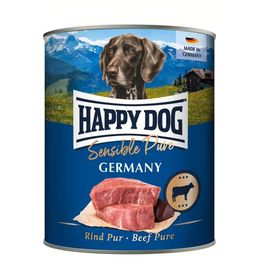 Happy Dog Sensible Pure Germany (Rind) 6 x 800 g Dose Nassfutter fÃ¼r Hunde