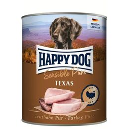 Happy Dog Sensible Pure Texas (Truthahn) 6 x 800 g Dose Nassfutter fÃ¼r Hunde