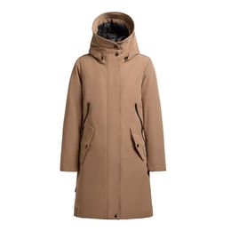 Khujo Mantel ' CHARLYN4 ' Damen Gr&ouml;&szlig;e L hellbraun Winterjacke