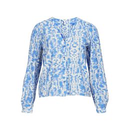 Object Bluse 'Nebi' Damen Gr&ouml;&szlig;e L azur / himmelblau / wei&szlig;