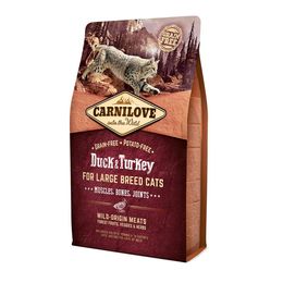 Carnilove Cat Adult Large Breed - Duck & Turkey Katzen-Trockenfutter getreidefrei 2kg