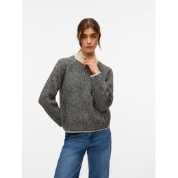V&eacute;ro Moda Vero Moda Pullover in Beige/ Schwarz - 40% | Gr&ouml;&szlig;e M | Damen-pullover-cardigans