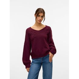 V&eacute;ro Moda Vero Moda Pullover in Bordeaux - 62% | Gr&ouml;&szlig;e S | Damen-pullover-cardigans