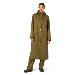 Ilse Jacobsen Regenmantel in Oliv - 74% | Größe 42 | Damen-outdoorjacken