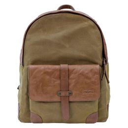 SPARWELL Leder-Rucksack "Stable Sawyer" in Khaki/ Hellbraun - (B)31 x (H)41 x (T)15 cm - 50% | Damen-taschen