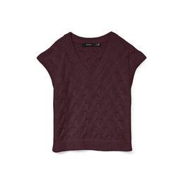 V&eacute;ro Moda Vero Moda Pullunder in Bordeaux - 40% | Gr&ouml;&szlig;e L | Damen-pullover-cardigans