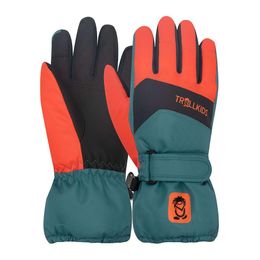 Trollkids Funktions-Handschuhe "Rauland" in Blau/ Orange - 39% | Gr&ouml;&szlig;e 4,5 | Kinderhandschuhe