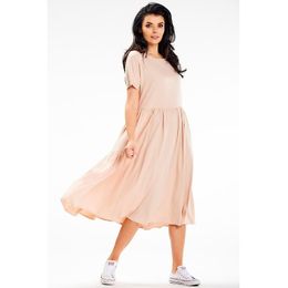 Awama Kleid in Beige - 68% | Gr&ouml;&szlig;e S | Damen-kleider