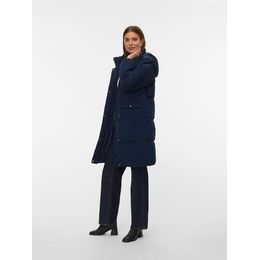 V&eacute;ro Moda Vero Moda Cord-Wintermantel "DEBRA FIE" in Dunkelblau - 55% | Gr&ouml;&szlig;e S | Damenjacken