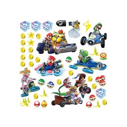 Roommates Room Mates Wandtattoo "Mario Kart mit Freunden" in Bunt - 12% | Wanddekoration