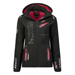 Geographical Norway Softshelljacke "Assor" in Schwarz - 67% | Gr&ouml;&szlig;e L | Damen-outdoorjacken