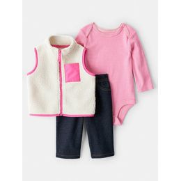 Carter's carter's 3tlg. Outfit in Dunkelblau/ Pink - 48% | Größe 62 | Baby-bodys