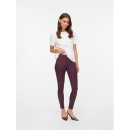 V&eacute;ro Moda Vero Moda Kunstlederhose in Bordeaux - 51% | Gr&ouml;&szlig;e XL/L32 | Damenhosen