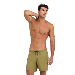 arena Badeshorts in Braun/ Türkis - 46% | Größe L | Herren-bademode-sport