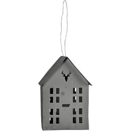 POSIWIO Windlicht "Haus" in Grau - (B)11 x (H)16 x (T)8 cm - 10% | Kerzen-vasen