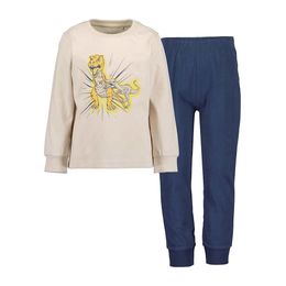 Blue Seven Pyjama in Blau/ Beige - 48% | Größe 104/110 | Kinder-waesche