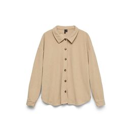 V&eacute;ro Moda Vero Moda Cordhemd in Beige - 52% | Gr&ouml;&szlig;e M | Damen-blusen