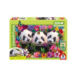 Schmidt Spiele 200tlg. Puzzle "Panda-Trio" - ab 8 Jahren - 13% | Gesellschaftsspiele